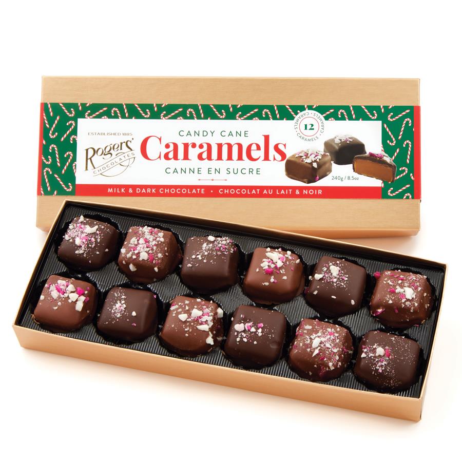 Rogers Candy Cane Caramels 12pc Box – Home on water st.