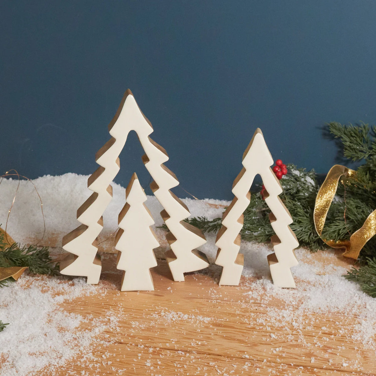 Mango Wood & Enamel Pop-Out Tree – Home on water st.